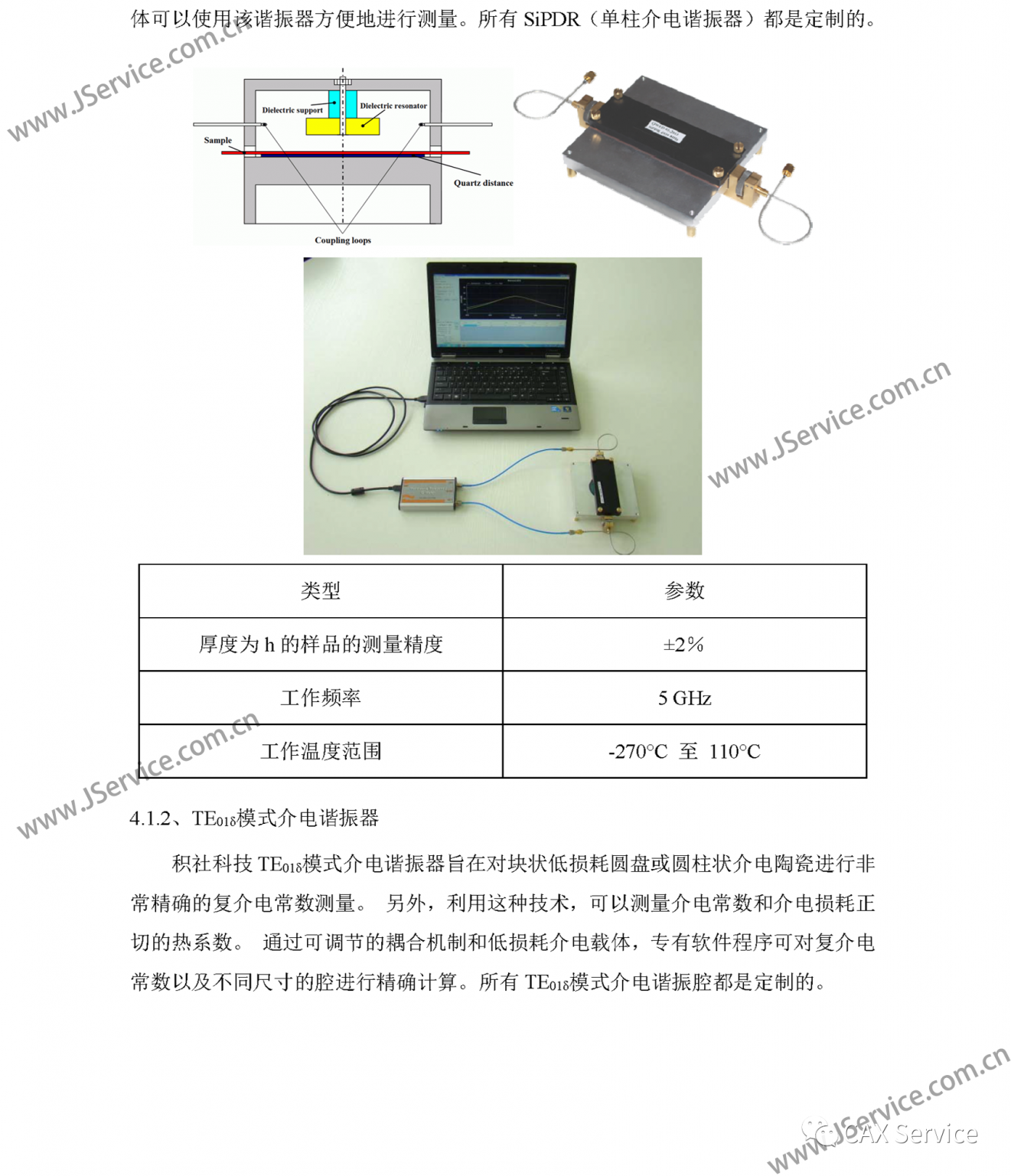 SPDR介电材料的特性参数测试方案 - 积社科技